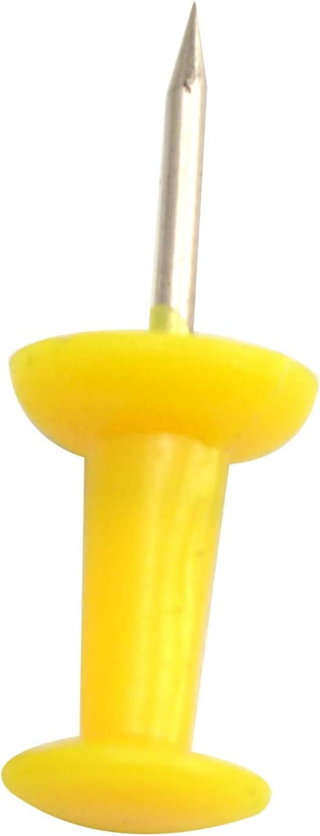 Plastic Head Map Pin Push Pin Tacks Yellow Pack of 200 - Walmart.com