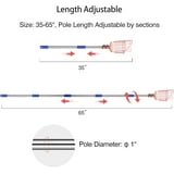 YeYeBest Fruit Picker Pole with Basket,8ft Adjustable Height Fruit ...