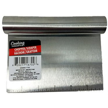 Norpro Heavy-Duty Stainless Steel Food Chopper/Dough Scraper with Easy ...