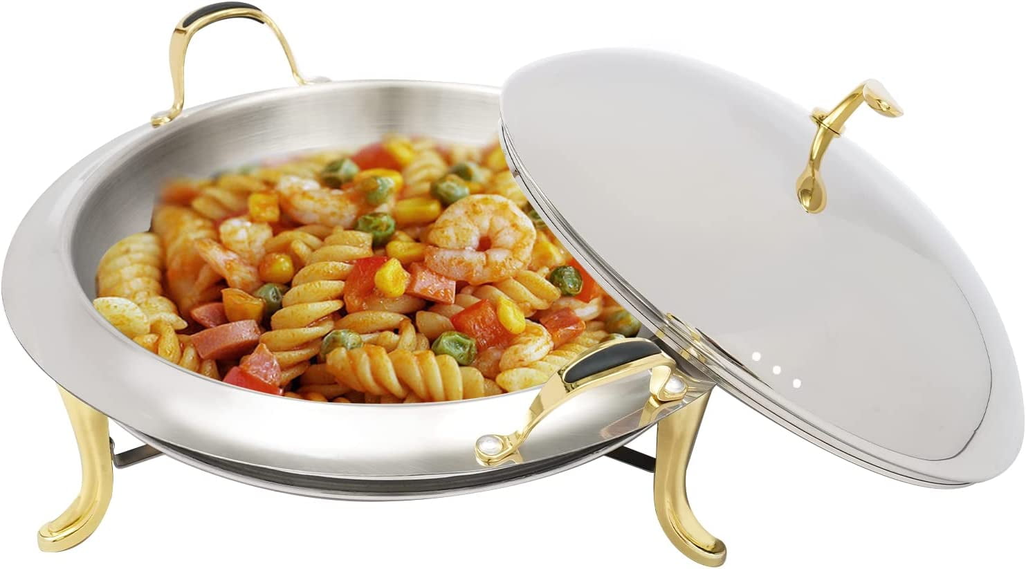 Miumaeov Chafing Dish Buffet Pot Stainless Steel Catering Server Warmer ...