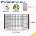 FDW 36 inch Dog Pen Playpen Puppy Pet Playpen 8 Panel Metal Portable ...