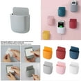 US 2~4Pc Adhesive Rack Hanging Box Remote Control Holder Phone Storage ...