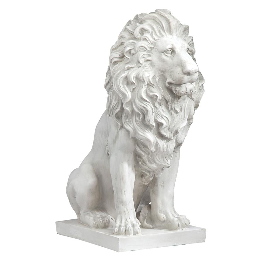Design Toscano Lion of Florence Sentinel Animal Statue, 28 Inch ...