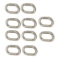 balikha 10Pcs Spring Oval Rings Oval Carabiner Metal Split Rings ...