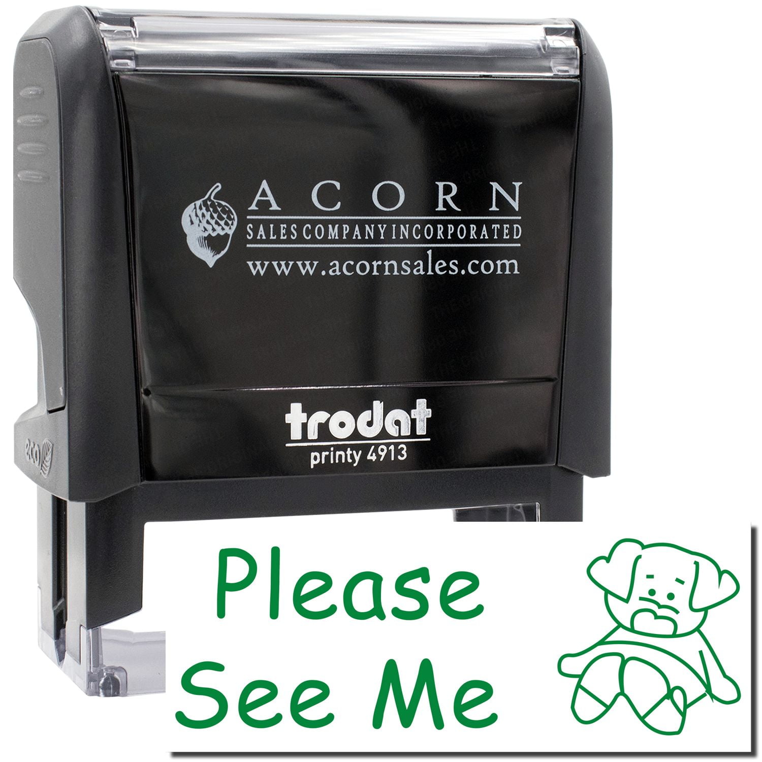 Large Self-Inking Please See Me Stamp, Trodat Printy 4913, Press and ...