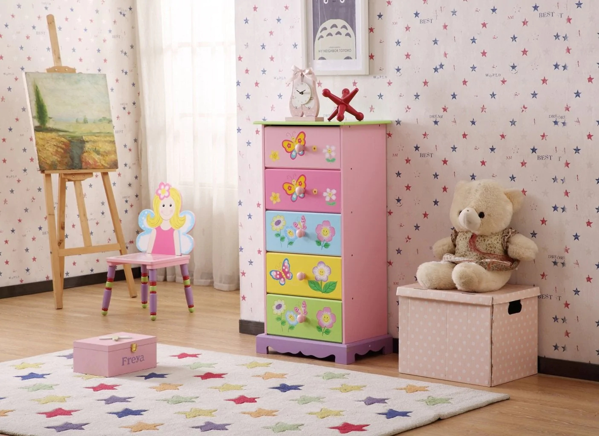 5 Drawer Kids Dresser- Painted Dresser - Walmart.com
