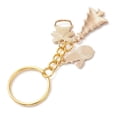 1pc Christmas Theme Alloy Enamel Keychain with Iron Split Key Rings ...