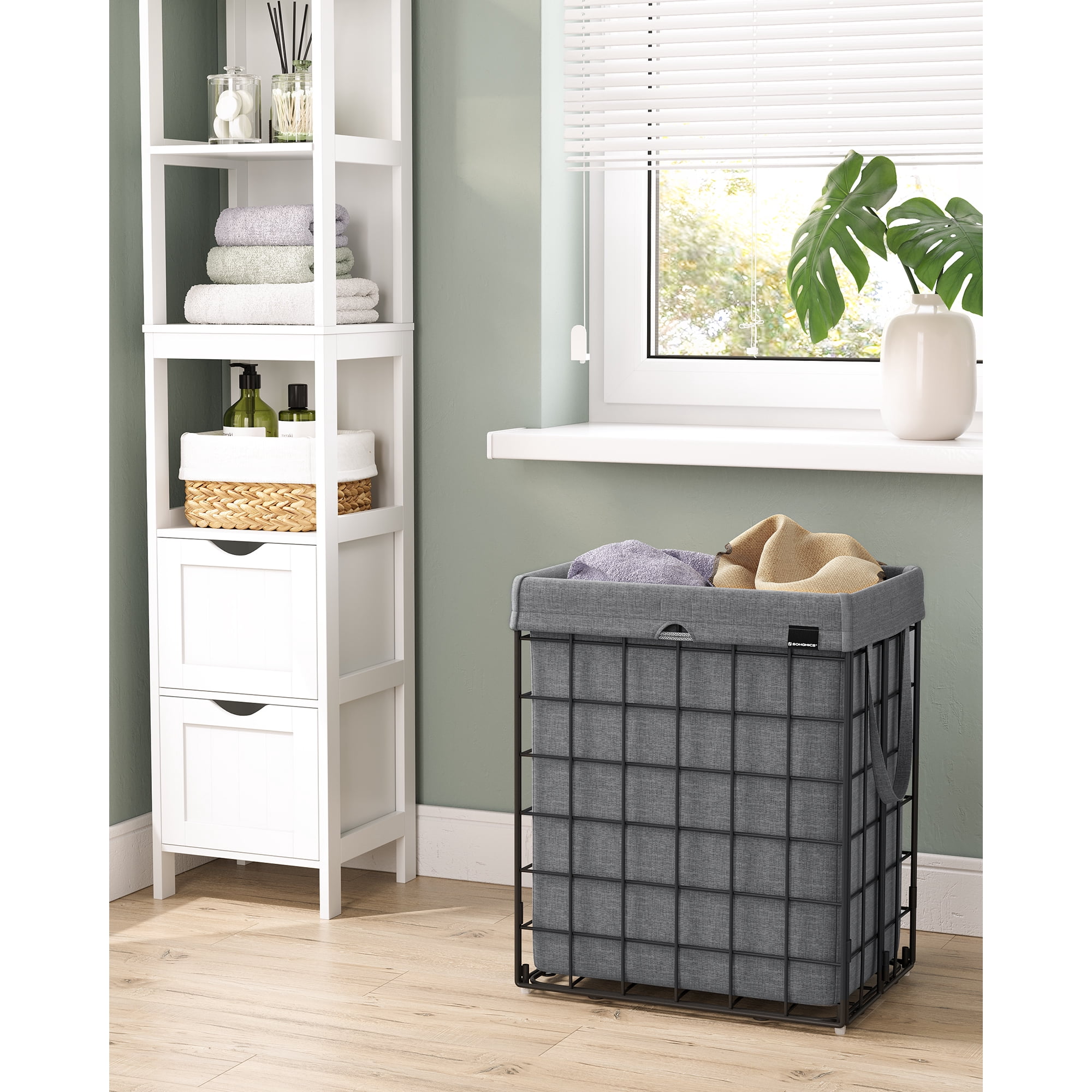 Click here for Songmics Laundry Hamper  23.8 Gal. (90l) Laundry B... prices