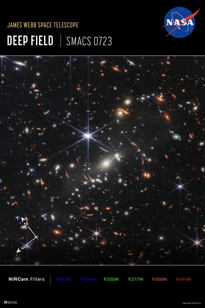 NASA Space Webb Telescope Photo Deep Field Outer Galaxy Universe Planet ...