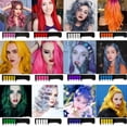 12 Colors Hair Chalk Comb, Temporary Hair Dye DIY Paint Non-Toxi Safe ...