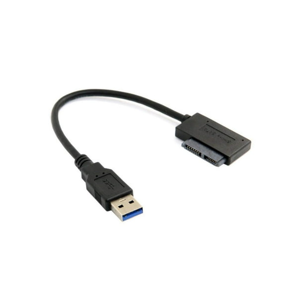 USB 3.0 to 7+6 13Pin Slimline SATA Cable Adapter for Laptop CD DVD ROM ...