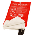 Qtmnekly Fire Blanket Fiberglass Fire Emergency Blanket Flame Retardant ...