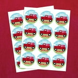 Pick Me Up Personalized 24 PC Sticker and Treat Bag Set - Walmart.com