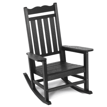 HDPE Patio Rocking Chair, All Weather Resistant Poly Lumber Outdoor ...