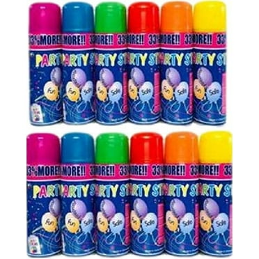 24 Pack of Party Silly String Spray for Kid's Events/Celebrations ...