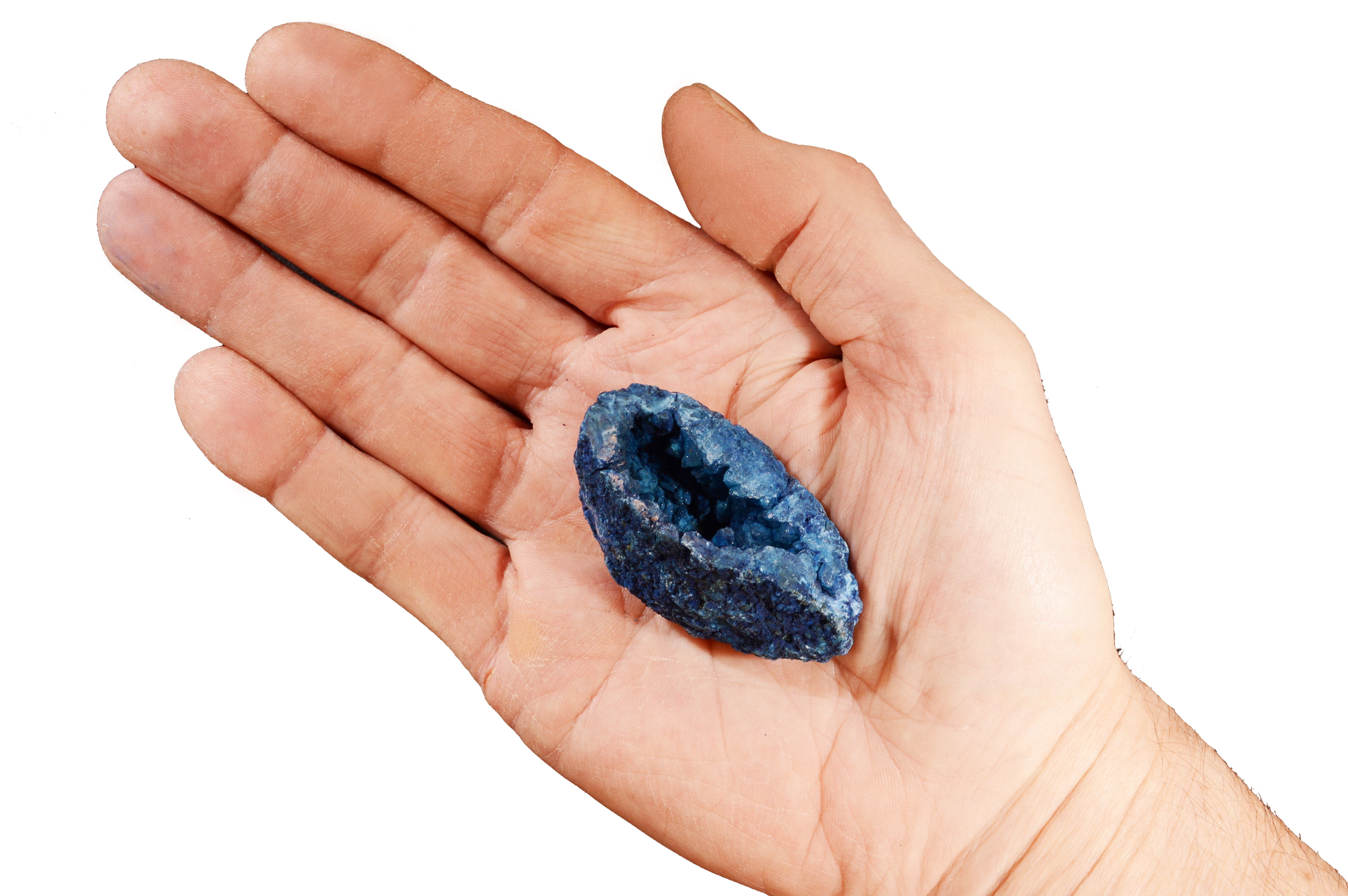 Kidz Rocks Oco Agate Geode Blue 2" Raw Chakra Healing Stone Rock ...