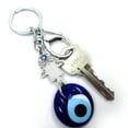 Evil Eye Glass Hamsa Hand Keychain Key Ring Hand Lucky Charm Kabbalah Nazar New - Walmart.com