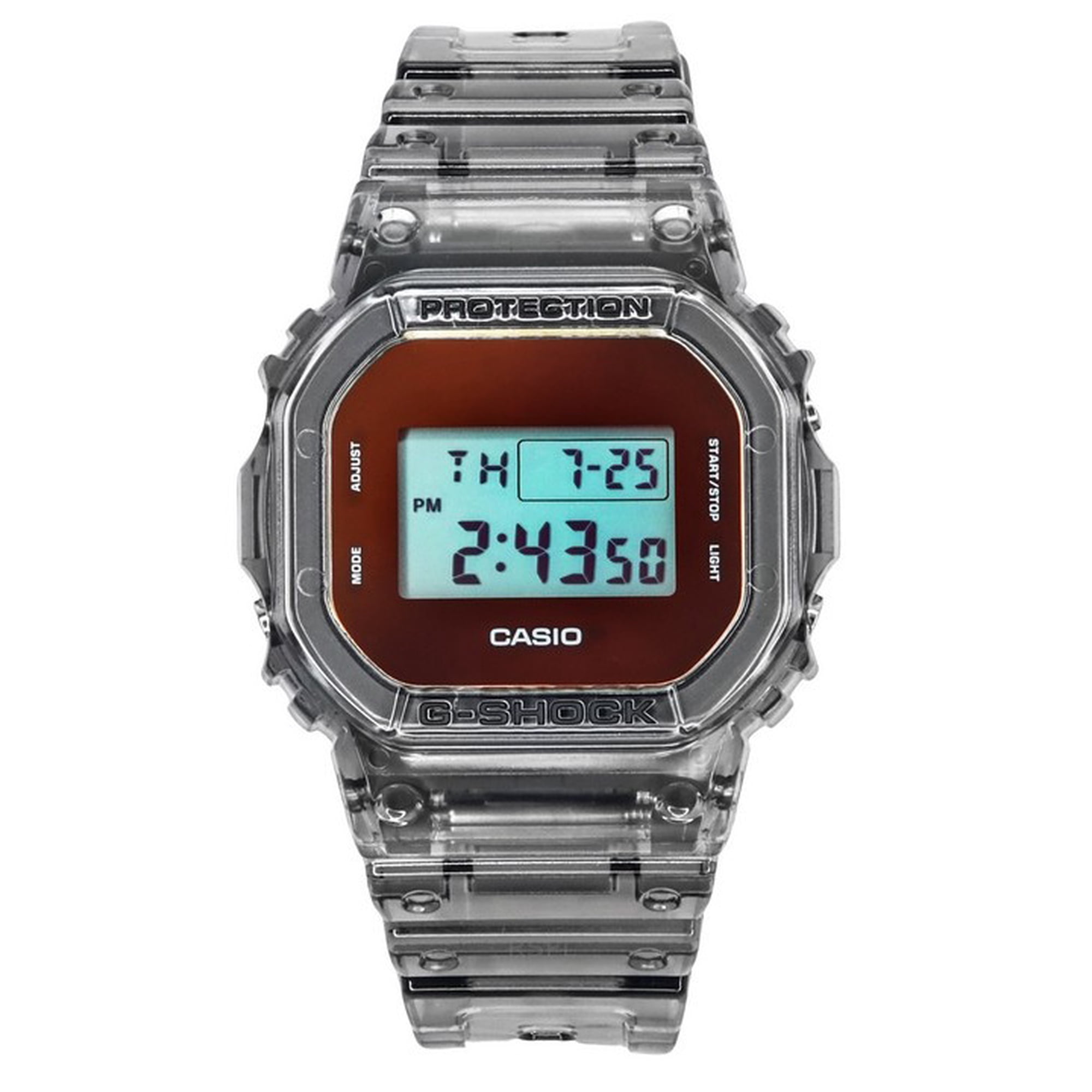 Click here for Casio G-Shock Digital Grey Translucent Resin Strap... prices