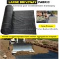 Driveway Fabric 6x300 ft - Commercial Weed Barrier, Heavy Duty 3.5OZ ...