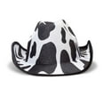 4 Pack Black and White Cow Print Cowboy Hat for Adults (One Size ...