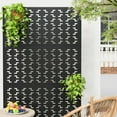 Poteban Outdoor Privacy Metal Screen, Decorative Partition for Balcony ...