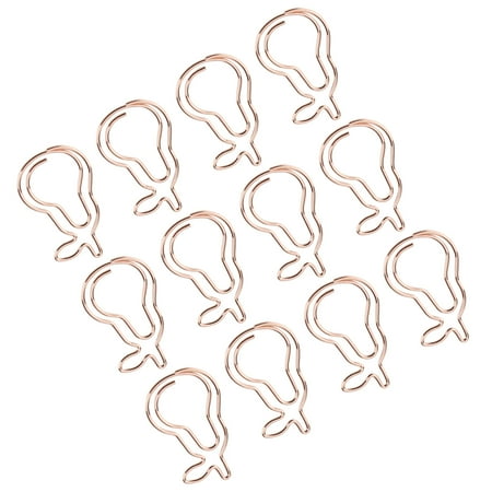 Zyyini 12pcs Professional Cute Pear Shaped Paper Clip Document ...