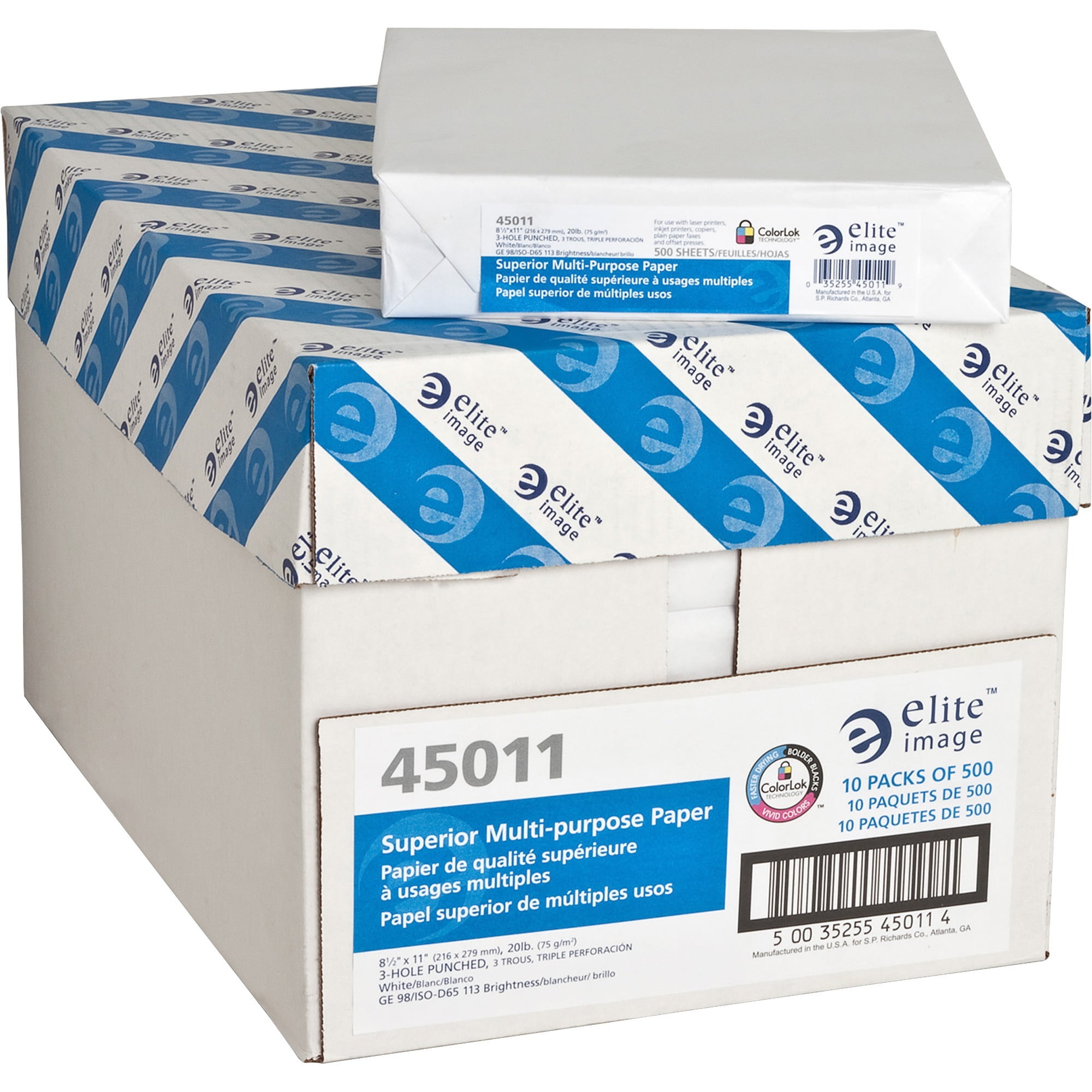 Elite Image Punched Copy Paper White 5000 Carton Quantity elite-image-punched-copy-paper-white-5000-carton-quantity