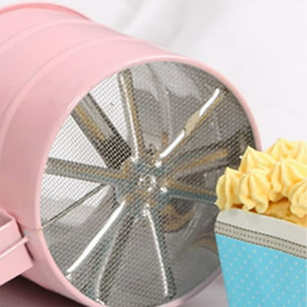 Kitchen Stainless Steel Flour Sifter Handheld Powder Flour Sieve Icing ...