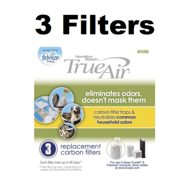 Hamilton Beach True Air Replacement Carbon Filter 3 Pack | Model ...