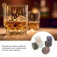 6 pcs Whiskey Stone Ice Cubes Reusable Ice Cubes Quartz Stone Drinks ...