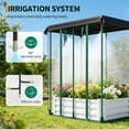 72"x36"x12" Raised Garden Bed Kit with Shade Cloth & Irrigation, 3-in-1 ...