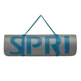 SPRI Pro Fitness Exercise Mat, 12MM Thickness, Grey, Includes Carrying ...