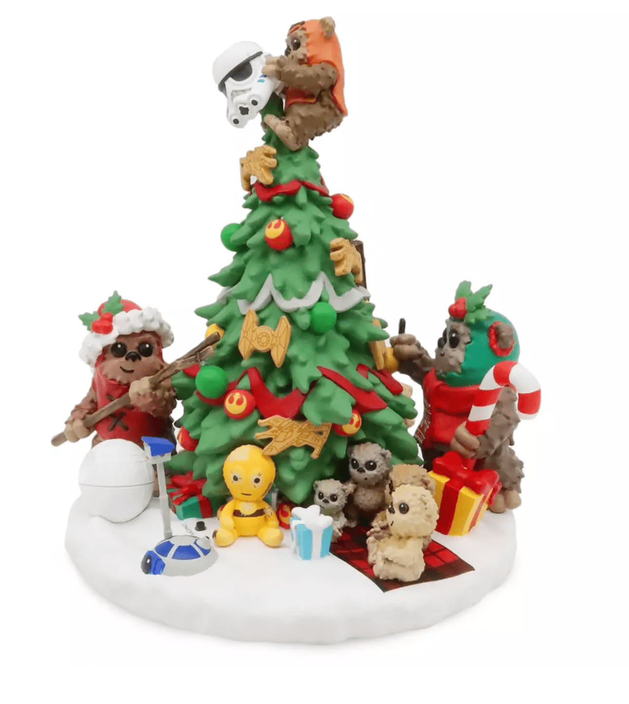 Disney Star Wars Ewok Musical Christmas Tree Figurine New with Box ...