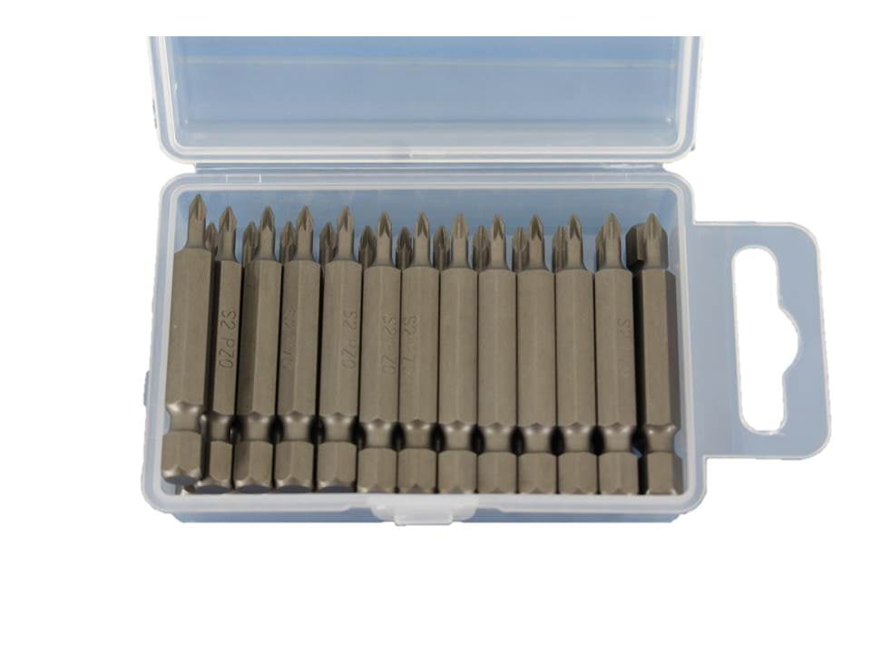 TEMO 25 pc PZ0 Pozi Drive Impact Ready 2 Inch (50 mm) Screwdriver ...