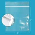 GPI 3” x 3” Heavy Duty Ziplock Bag 4 Mil Clear Resealable Bags for ...