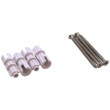 Pack of 2 Oval Metal Rope Wall Anchors for Swimming Pools and Spas ...