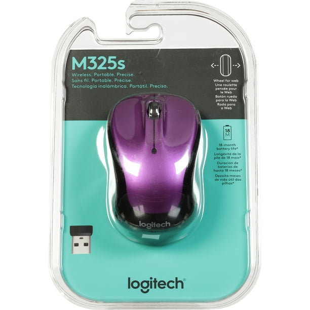 Logitech M325S Wireless Mouse - Violet 910-006826 - Walmart.com