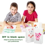 200 Pieces White Paper Bags - Mini Kraft Paper Treat Bags for Weddings ...