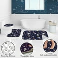 4 Pcs Bathroom Shower Curtain Set,Kid's Set, Space Sets with Rugs(Bath ...