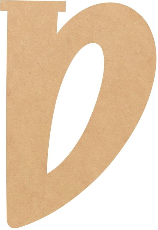 Unfinished MDF 7'' Tall Lemon Spark Letters DIY D, Paintable Craft ...