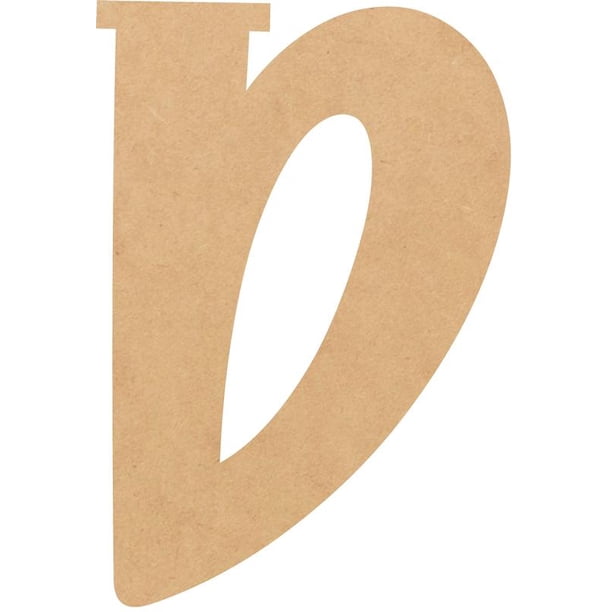 Unfinished MDF 3'' Tall Lemon Spark Letters DIY D, Paintable Craft ...