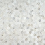 MSI Angora Hexagon Sample Honed Mosaic Marble Floor And Wall Tile ...