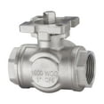 Ball Valve DN8/DN10/DN15/DN20/DN25 Stainless Steel High Platform Three-way Female Thread Ball ...