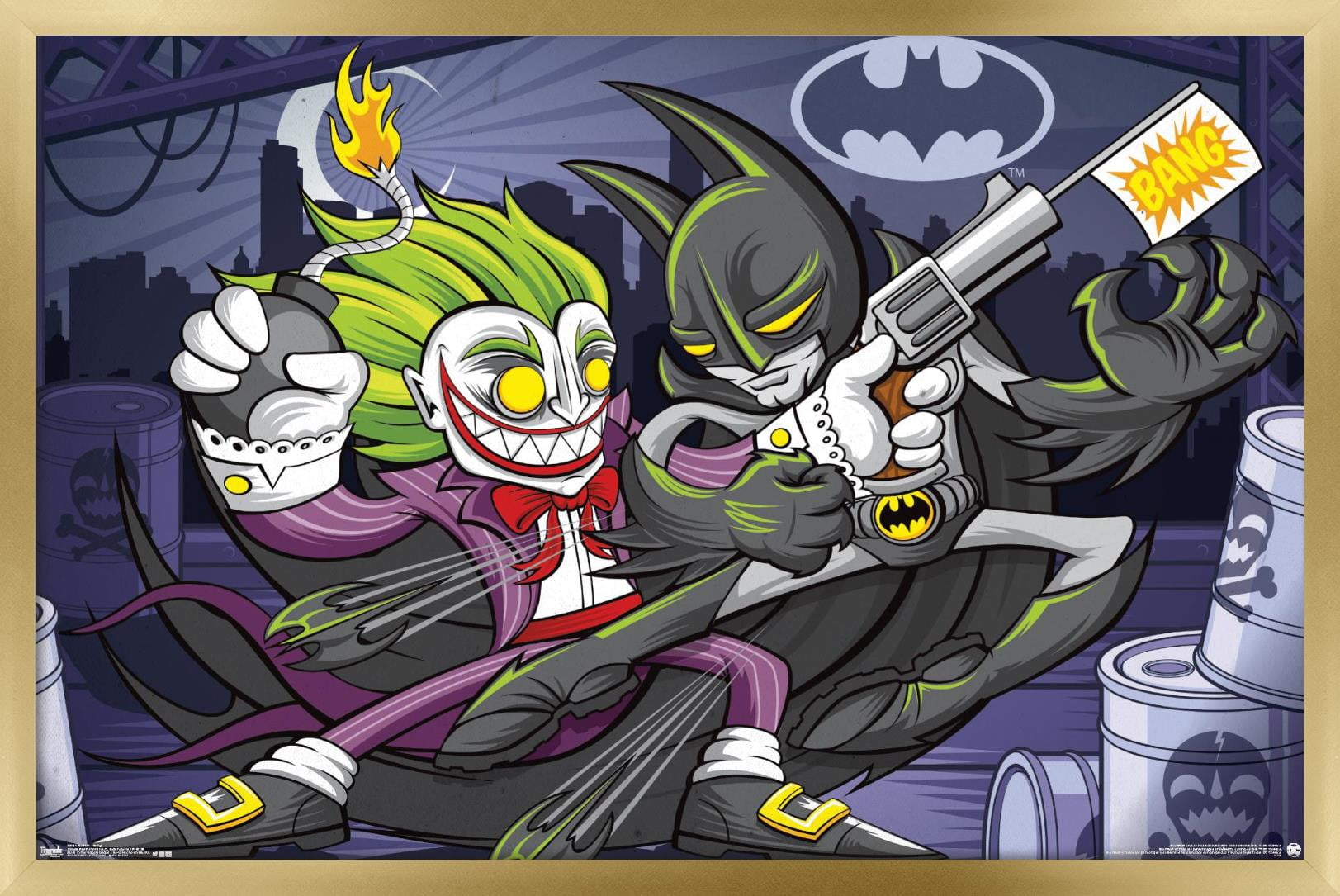 DC Comics - Batman - Bang Wall Poster, 22.375" x 34", Framed - Walmart.com