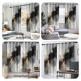 Black and Gold Marble Pattern Blackout Curtains,Triple Weaved Fabric ...