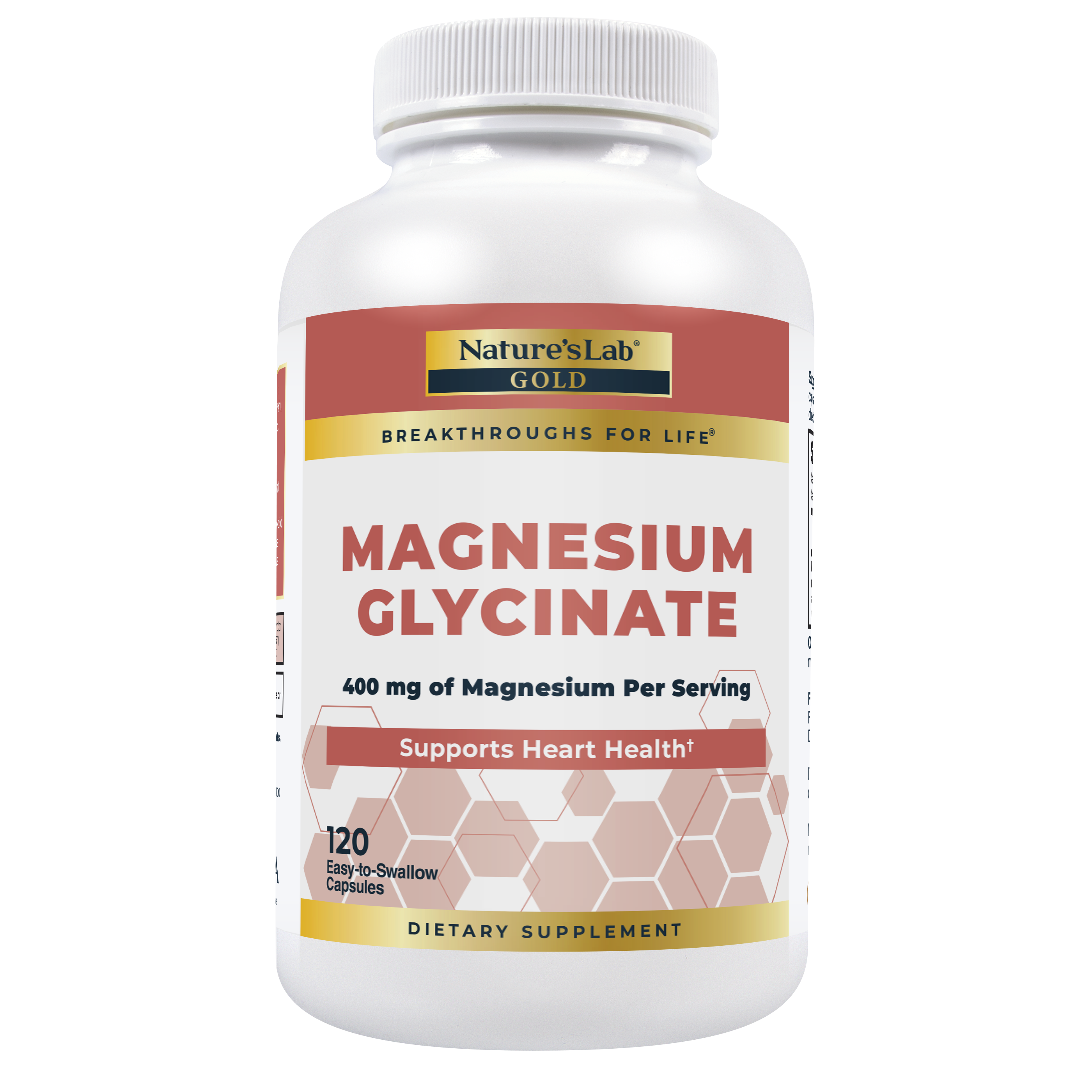 Nature s Lab Gold Magnesium Glycinate 400mg 120 Capsules 30 Day
