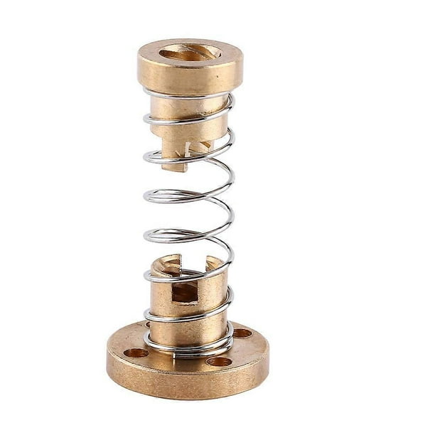 Anti Backlash Spring Loaded Elimination Gap Nut For T8 Threaded Rod ...