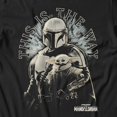 Star Wars The Mandalorian Din and Grogu Sketch Men's T Shirt (Black, S ...