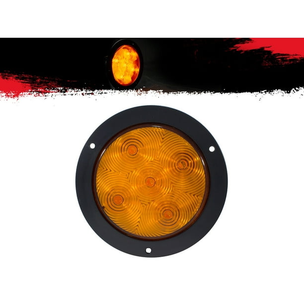 Plafón Posterior 10 Leds Con Estrobo Ámbar Redondo TUNELIGHT-RENOVATIO ...