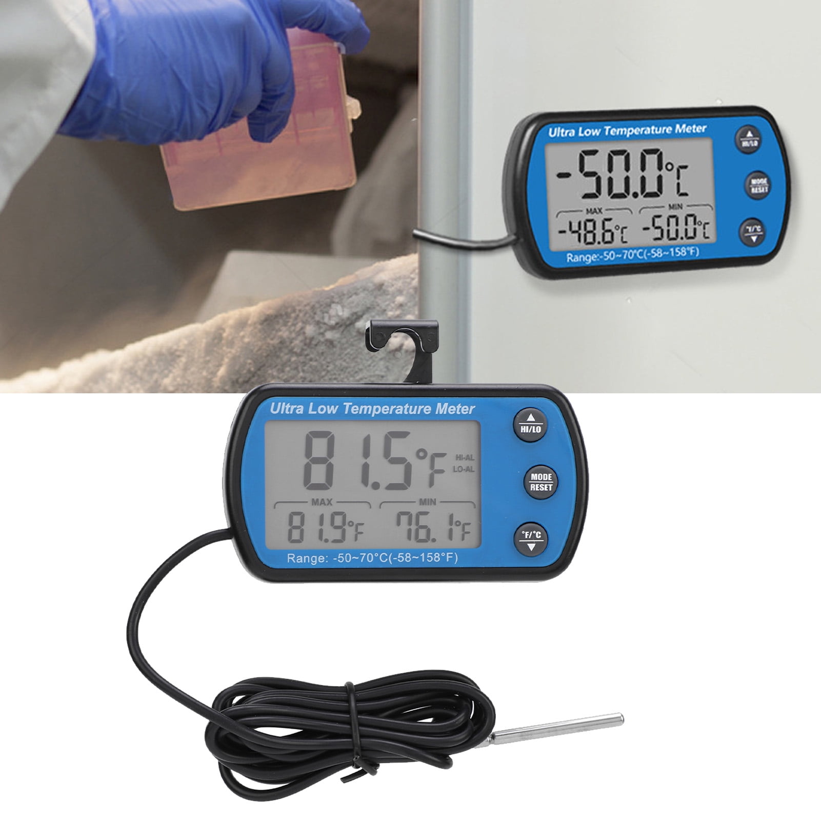 Termómetro Para frigorífico ANGGREK Impermeable Para Congelador Fácil ...